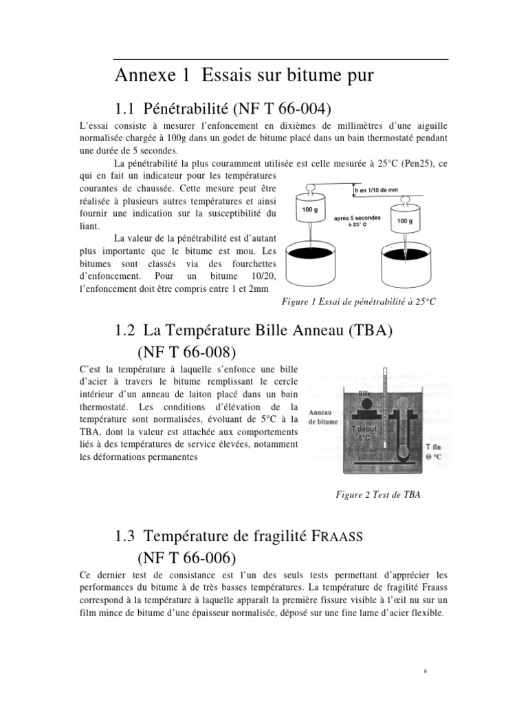 Essai Bitume | PDF | Sciences physiques | Matériaux