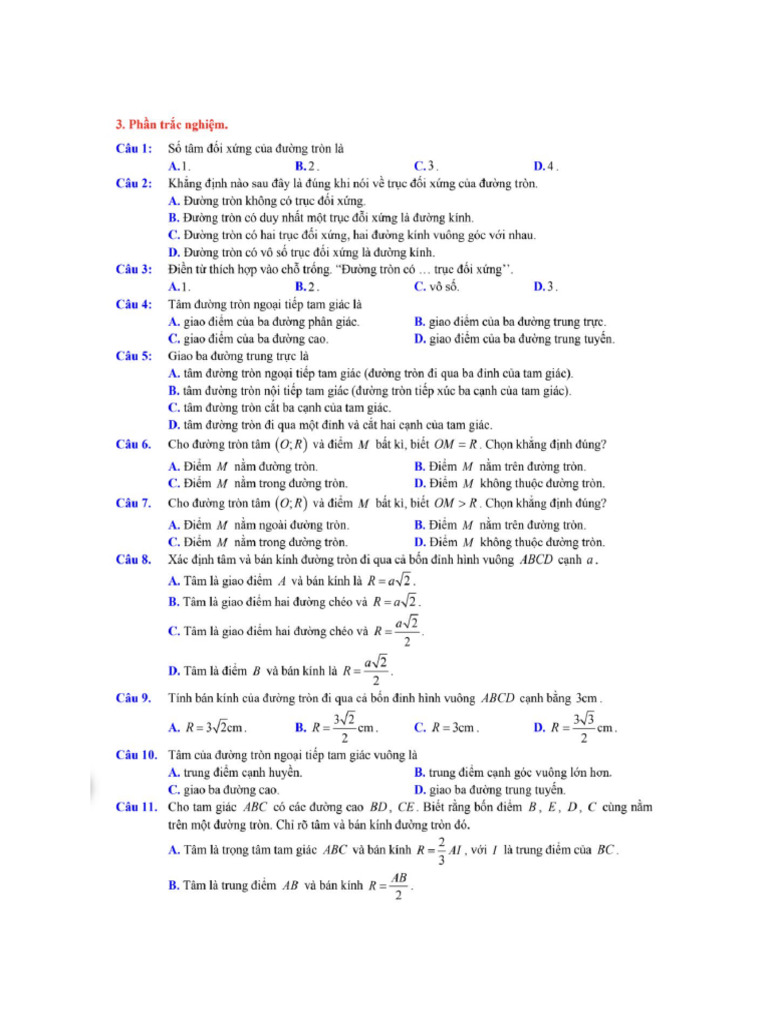 Đường Tròn | PDF