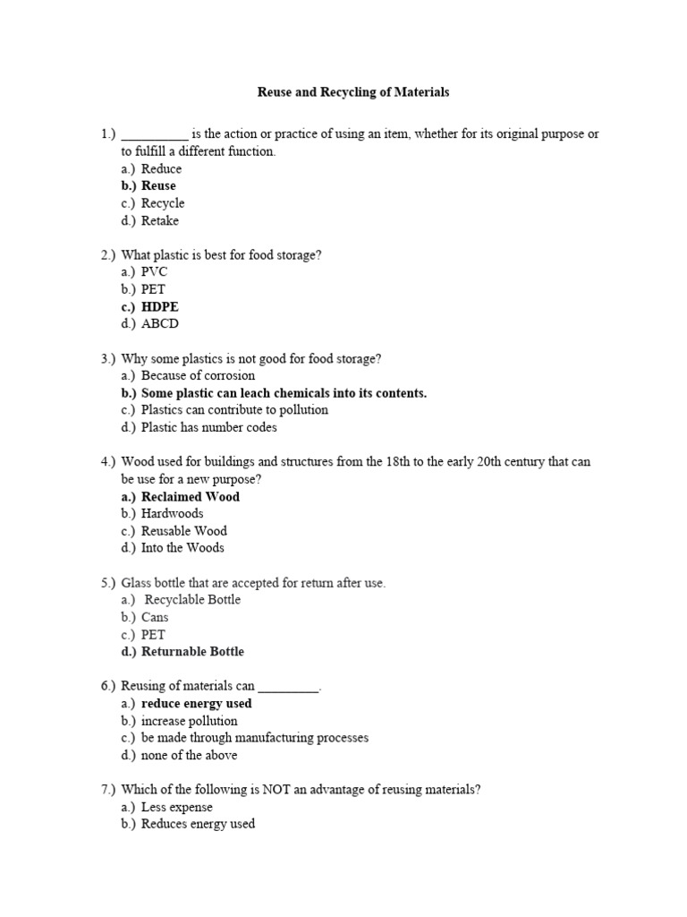 Group 14 Questionnaire | PDF | Recycling | Waste