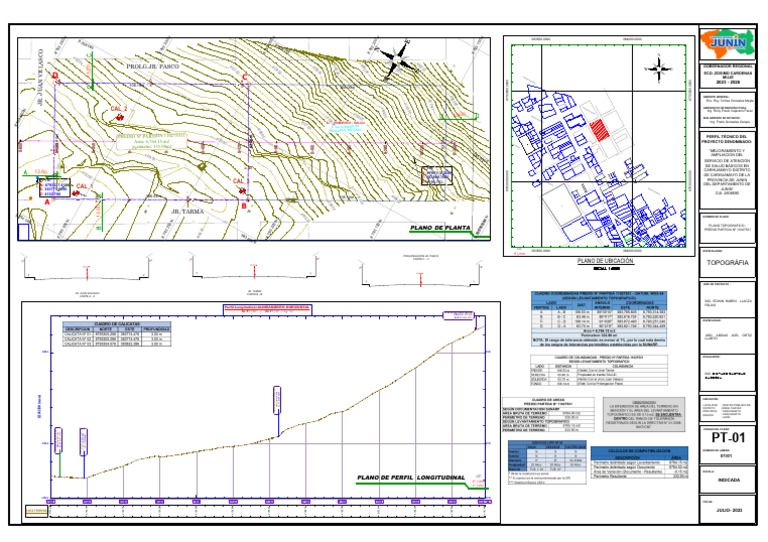 PLANO DE LEVANTAMIENTO TOPOGRAFICO.ok pdf | PDF