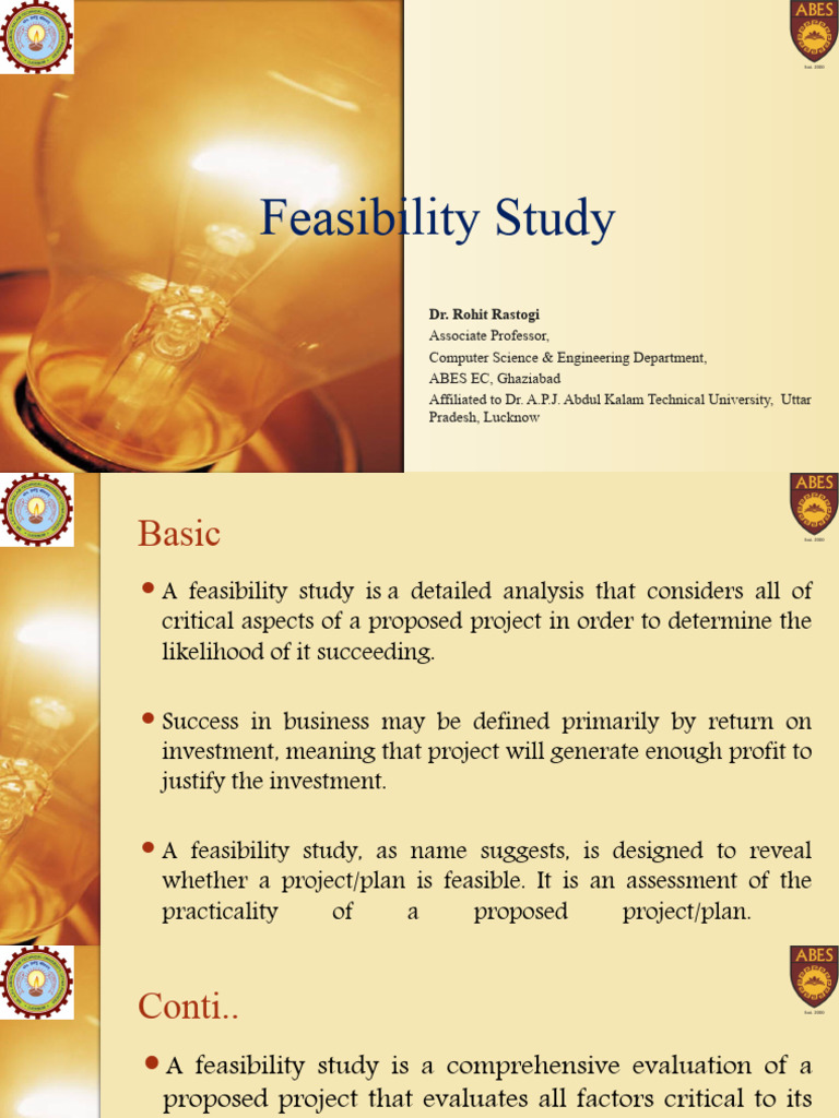 Uint 2 Topic 5 Feasibility Study | PDF | Feasibility Study | Business ... Uint 2 Topic 5 Feasibility Study | PDF | Feasibility Study | Business ...