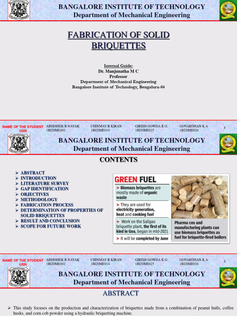 Mini Project Presentation Final 1 Pdf Biofuel Fuels