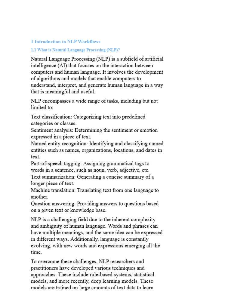 Building Ai No Code Nlp Workflows Pdf Artificial Intelligence Intelligence Ai And Semantics