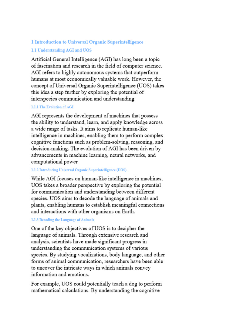 Interconnected Intelligence Decoding Interspecies Communication and The ...