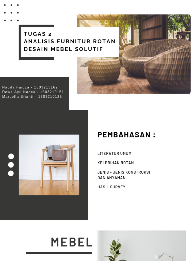 "Analisis Mebel Rotan" | PDF