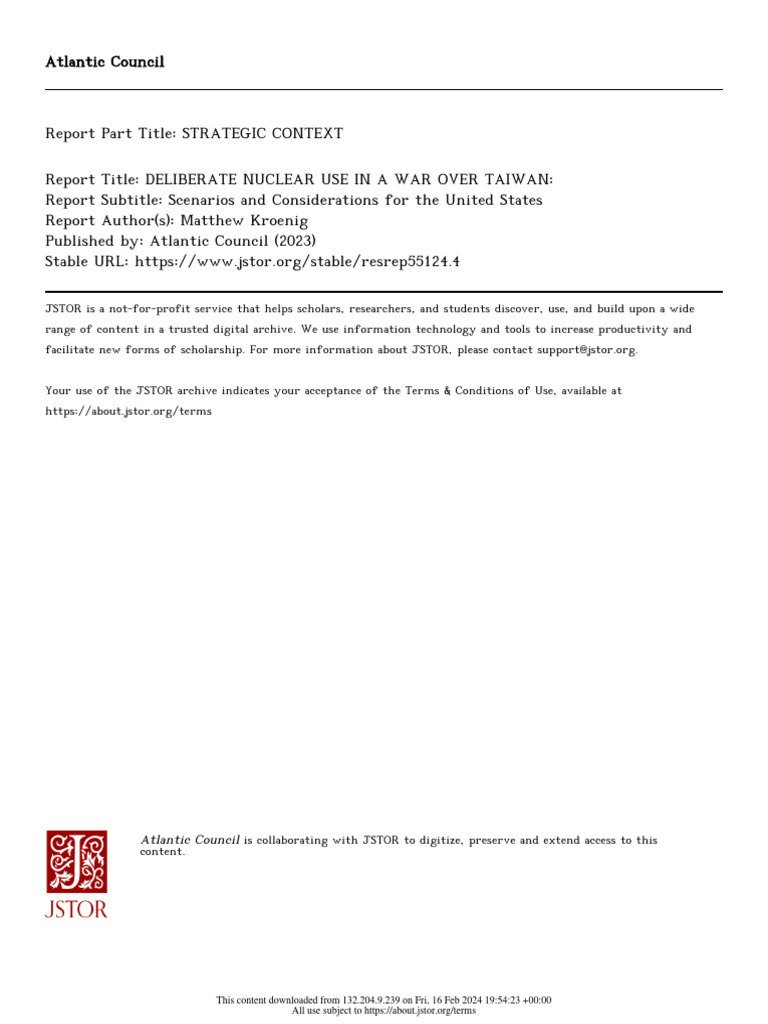 Report Part Title: STRATEGIC CONTEXT | PDF | China | World Politics