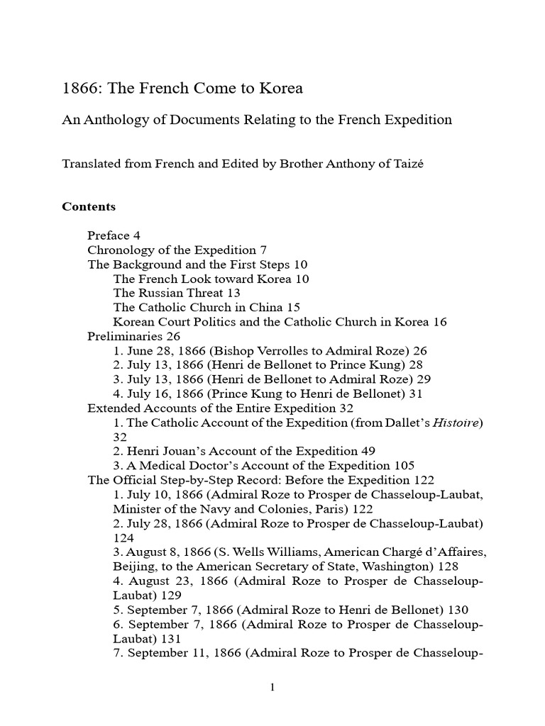 1866 The French Cometo Korea Final | PDF