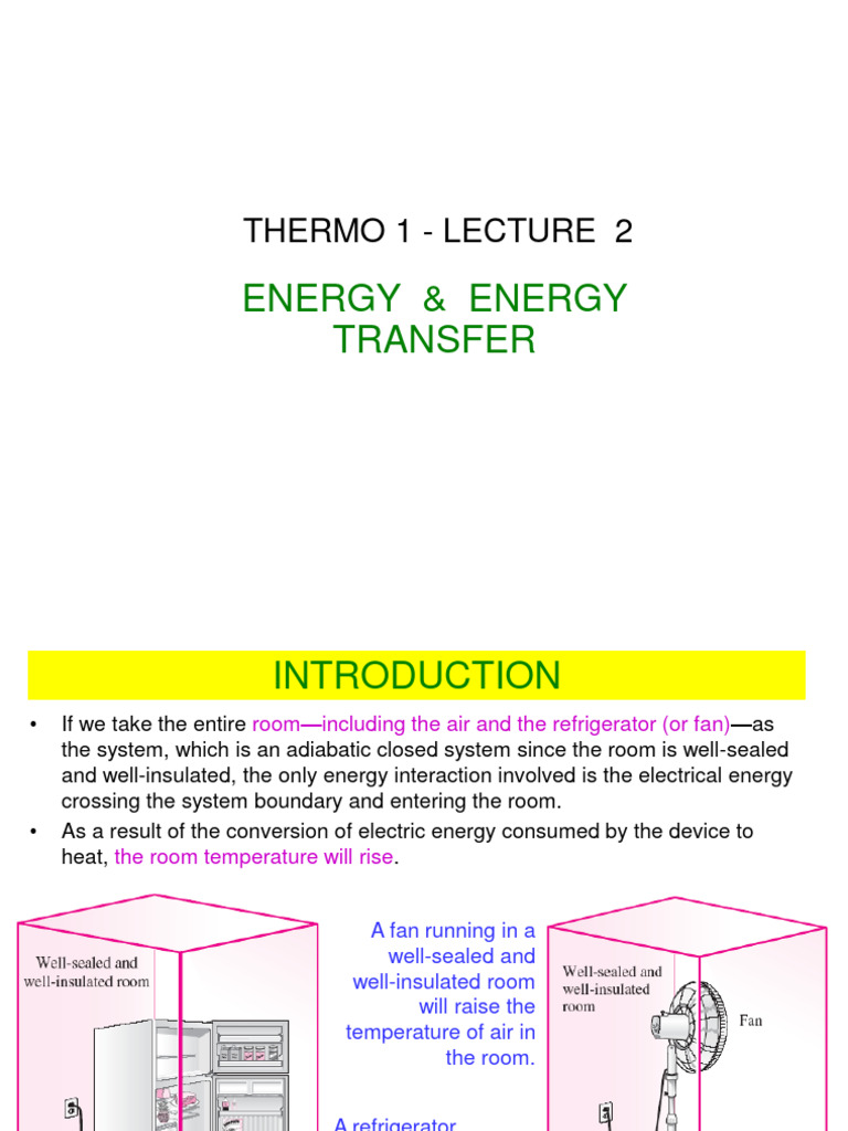 Thermo 1 Lec 2 Energy - Module 1 Lec 2 | PDF | Heat | Smog