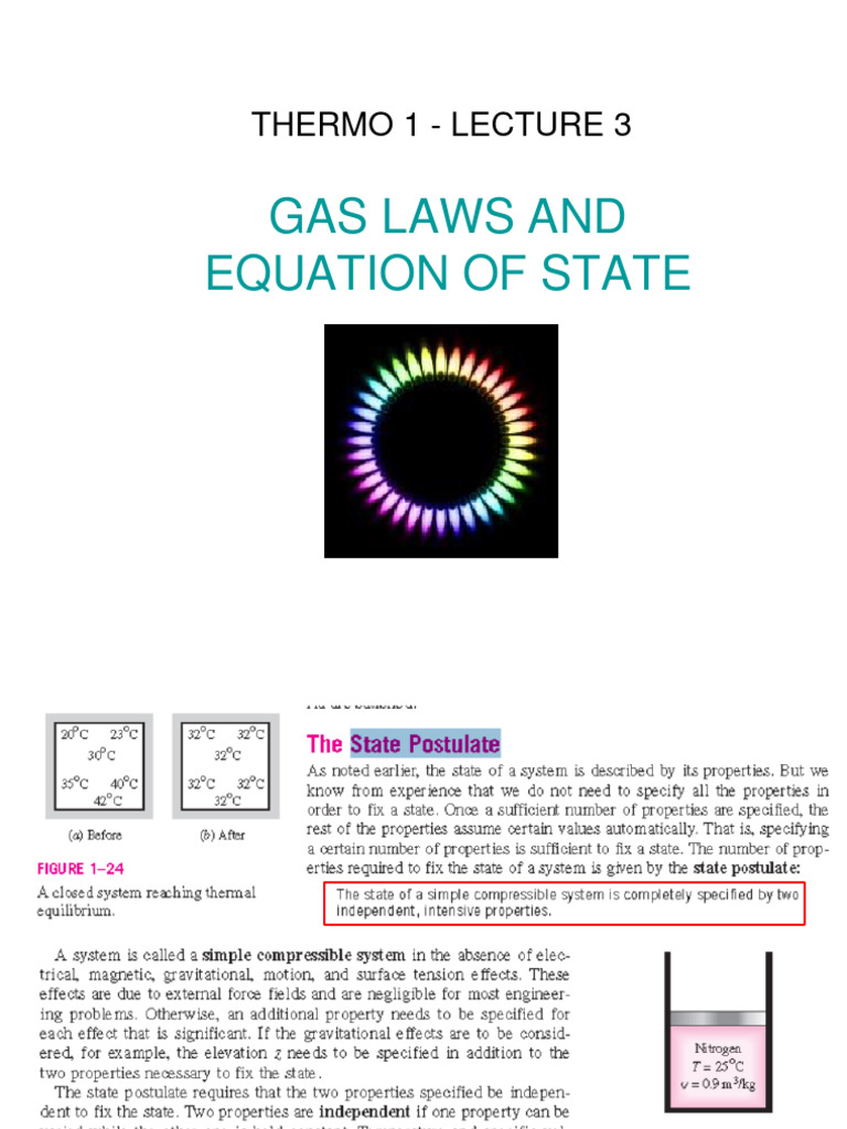 Thermo 1 - Lecture 3 Upload | PDF