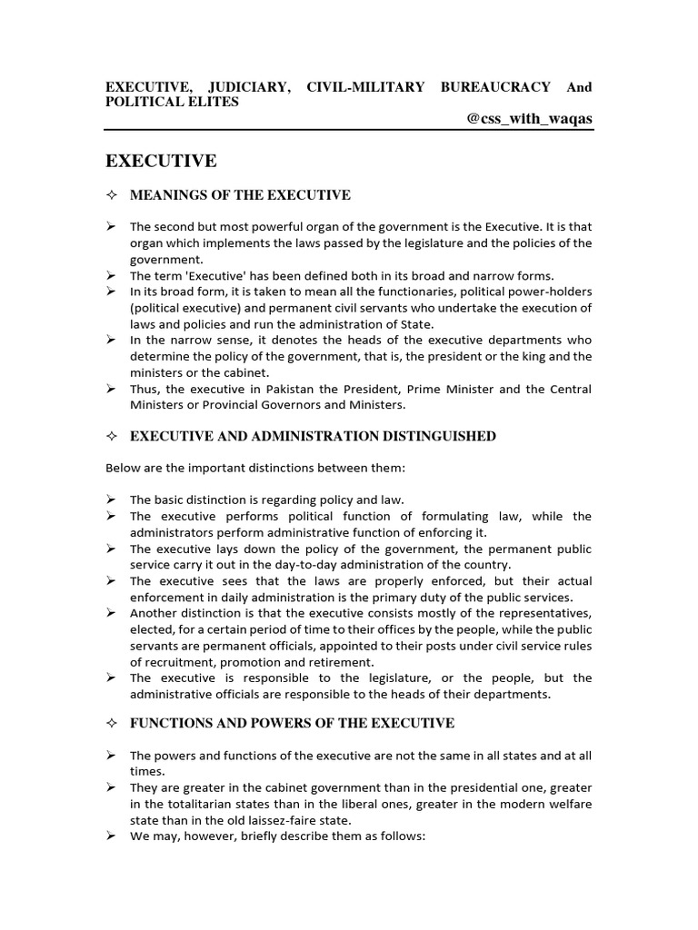 Understanding Executive and Judiciary Roles | PDF | Precedent | Supreme ...