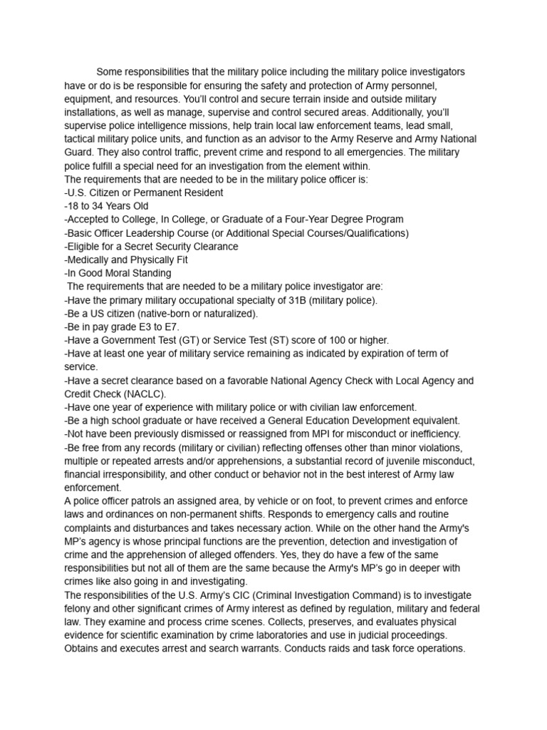 Eassy Report-Sindy Penaloza | PDF | Security Clearance | Police