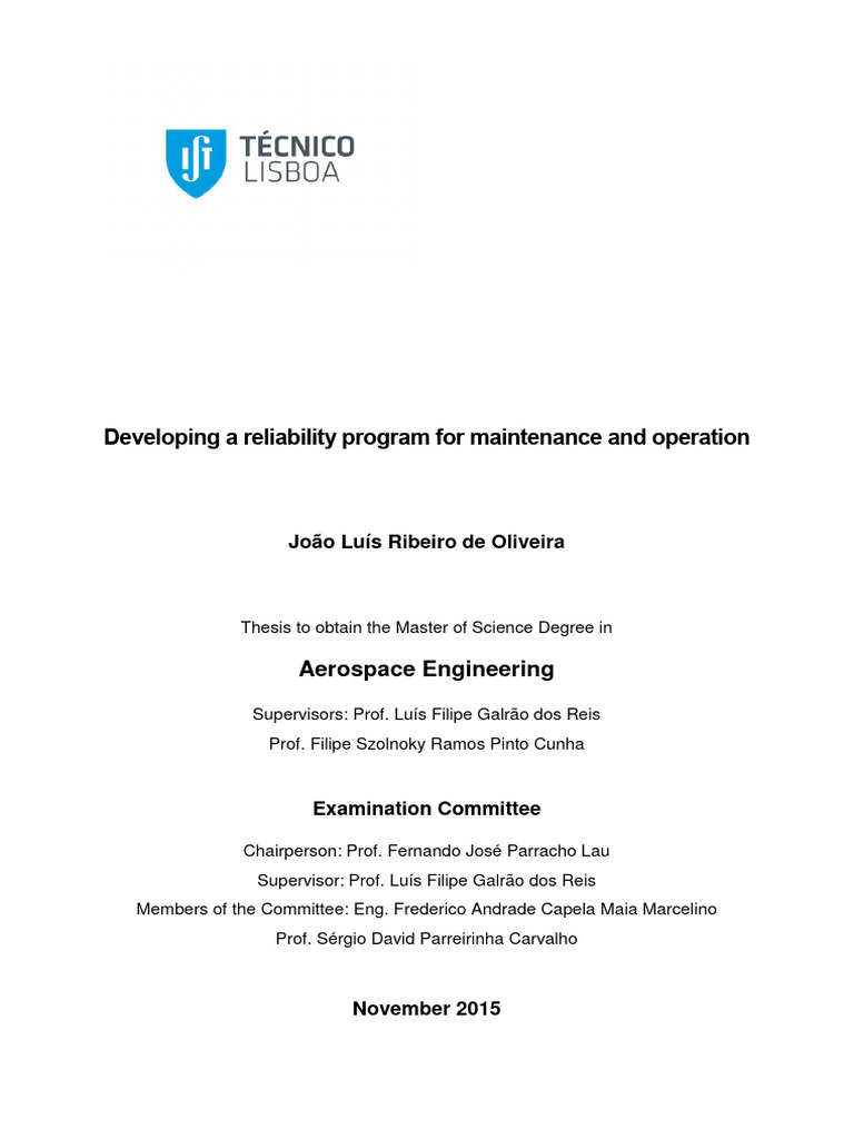 Developing A Reliability Program For Maintenance and Operation | Download Free PDF | Reliability ...
