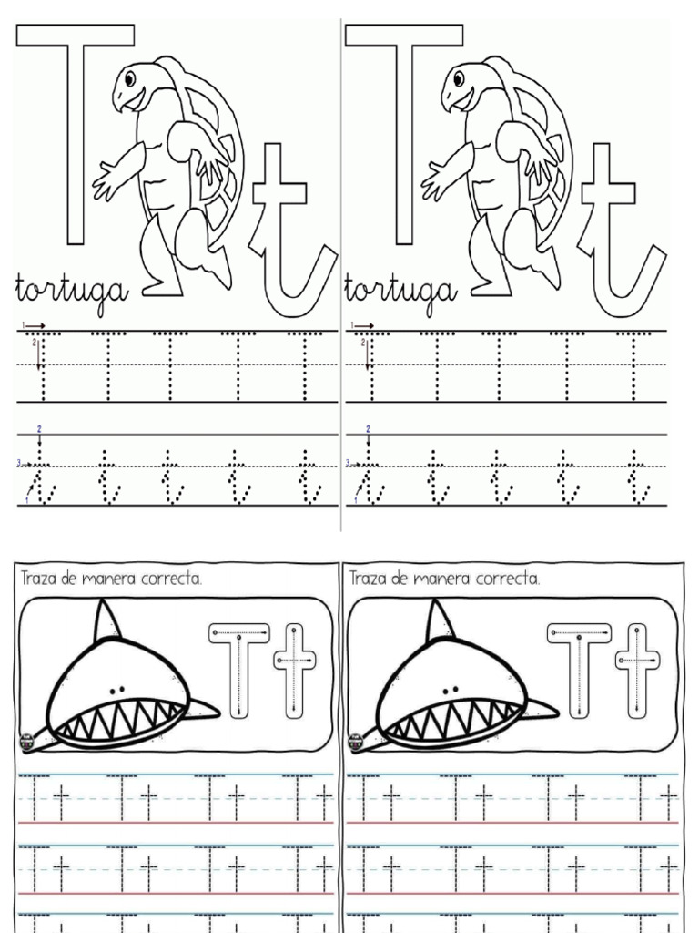 Letra T Actividades | PDF