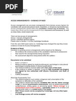 Exam Day Access Arrangements Form | PDF