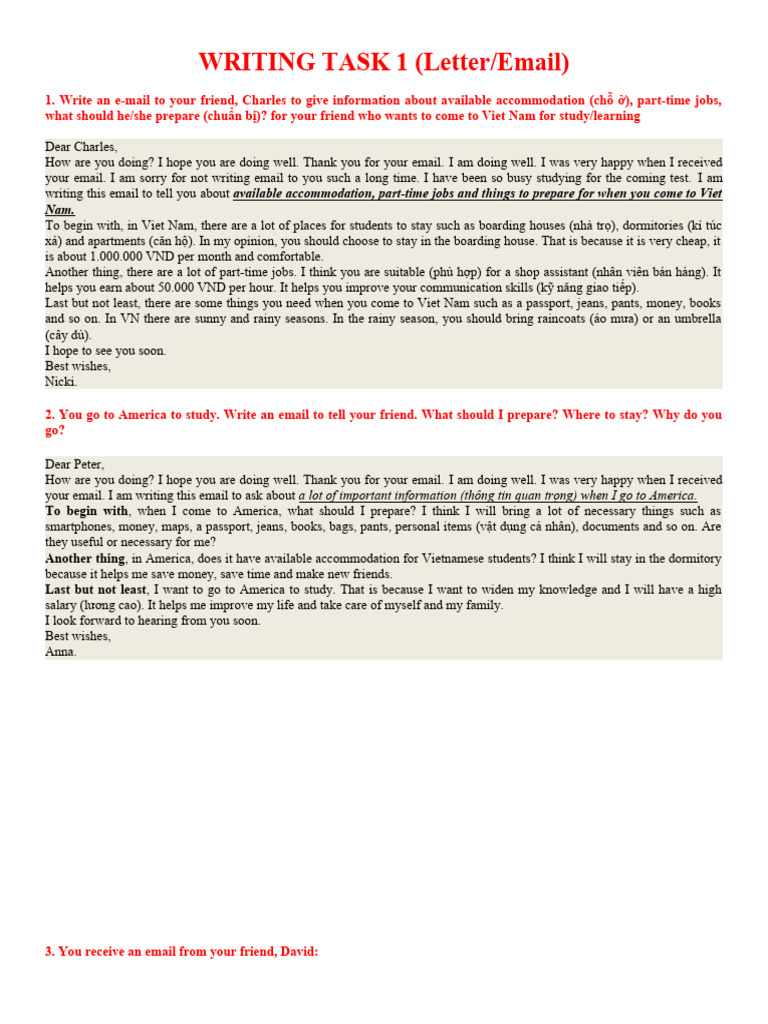 WRITING TASK 1 | PDF