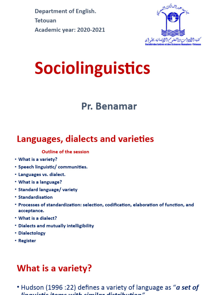 Understanding Language Varieties | PDF | Dialect | Sociolinguistics