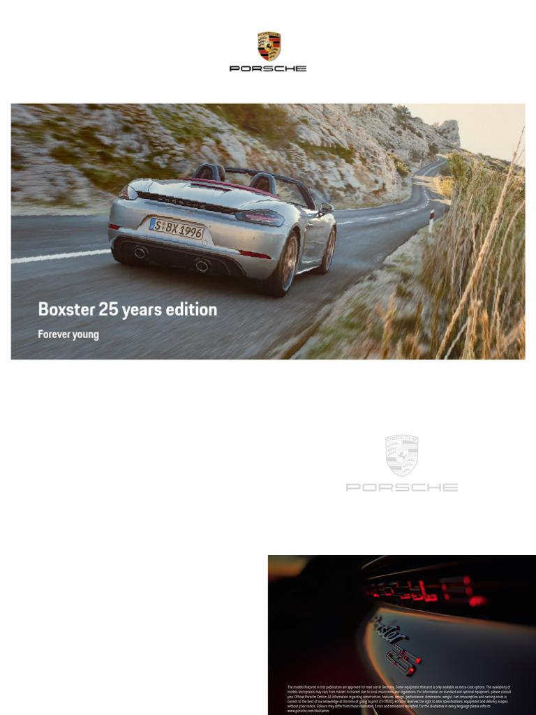 2022 718 Boxster 25 Years | PDF | Horsepower | Sports Cars