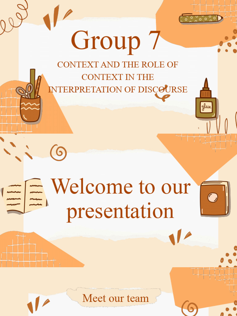 Group 7 Context And The Role Of Context In The Interpretation Of Discourse Pdf Lie