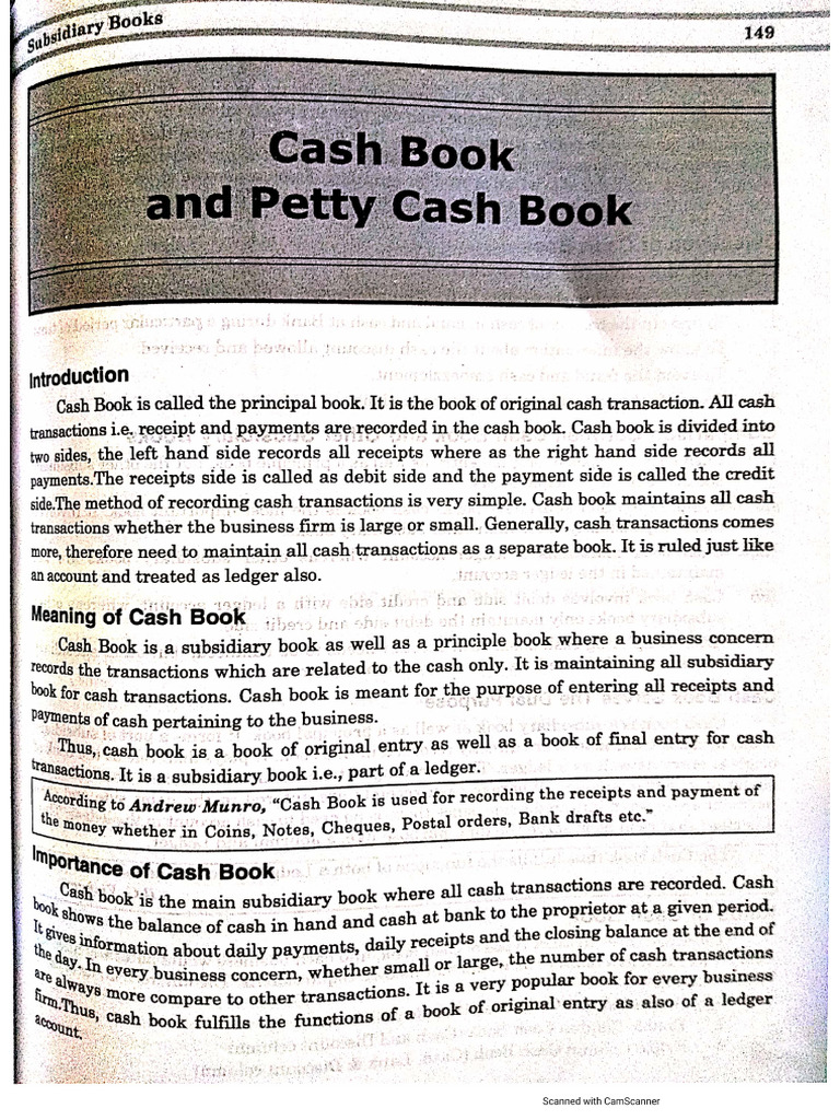 cash book | PDF