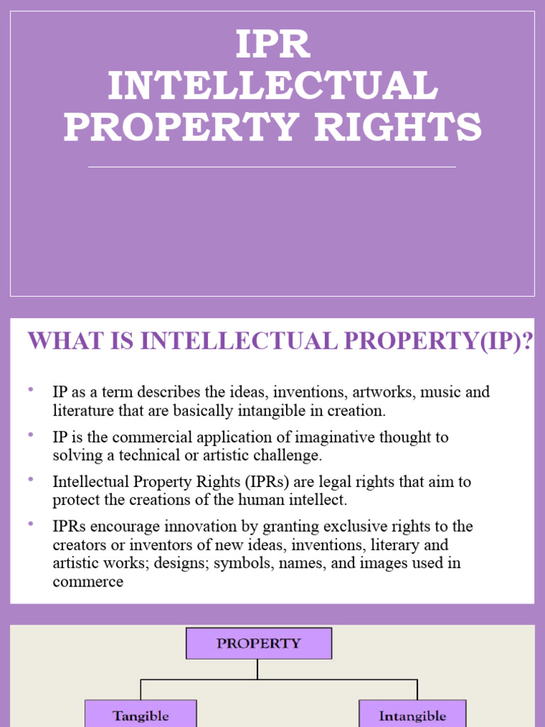 Ipr PPT 2 | PDF | Intellectual Property | Trademark