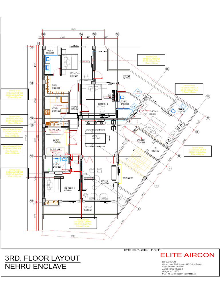 Third Floor Layout | Download Free PDF | Power (Physics)