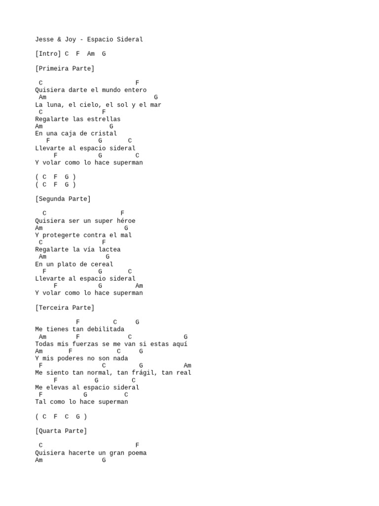 Jesse & Joy - Espacio Sideral | Descargar gratis PDF | Objetos ...