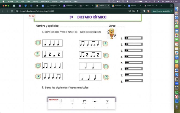 Dictado Ritmico | PDF