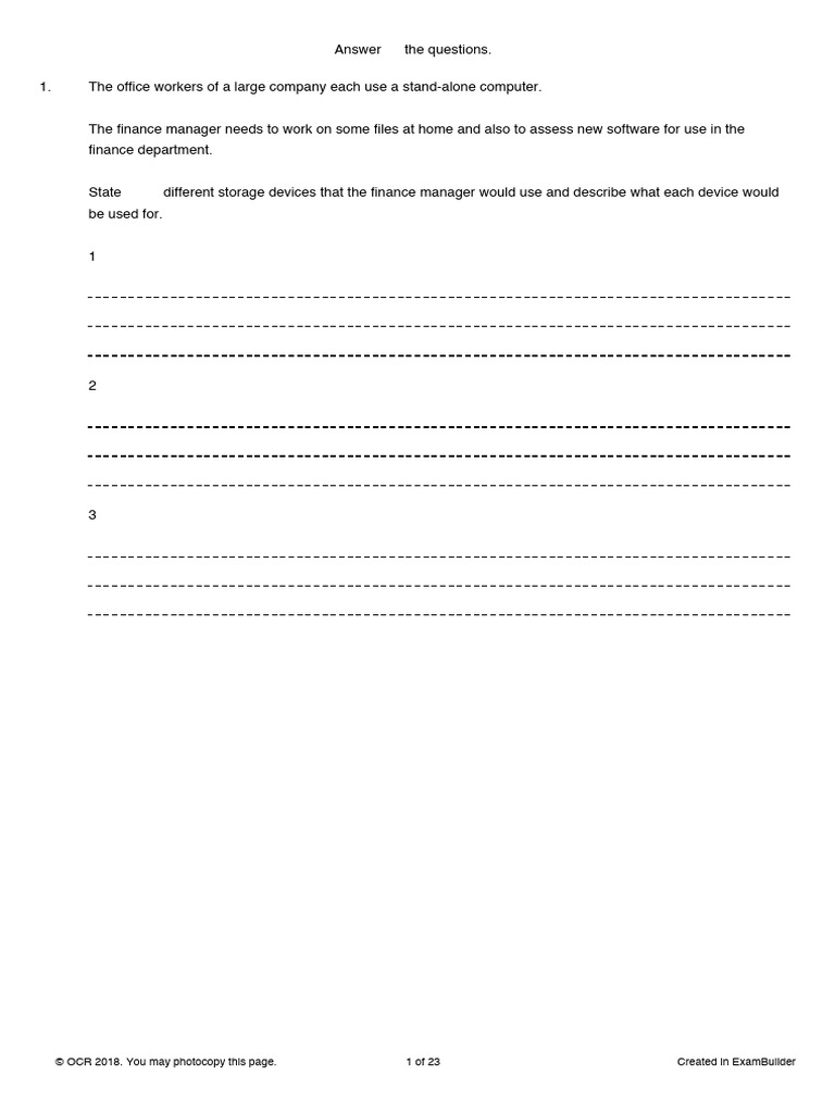 1.1.3 InputOutputStorage SLR3 | PDF | Computer Data Storage | Random Access Memory