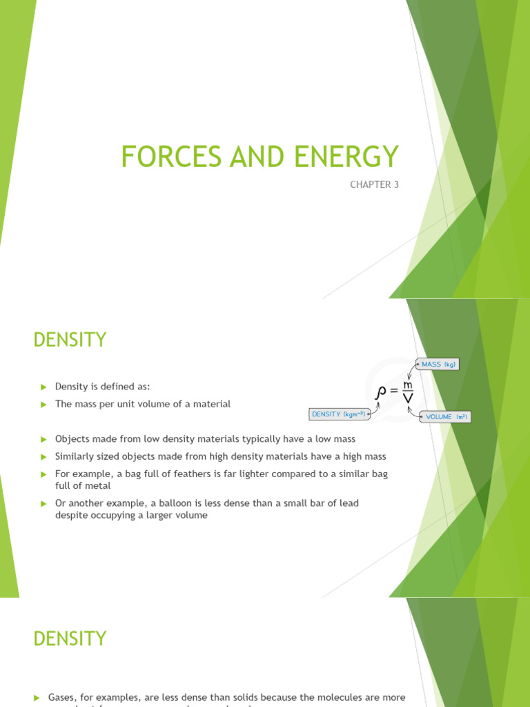 FORCES AND ENERGY PPT Grade 7 | Download Free PDF | Buoyancy | Temperature