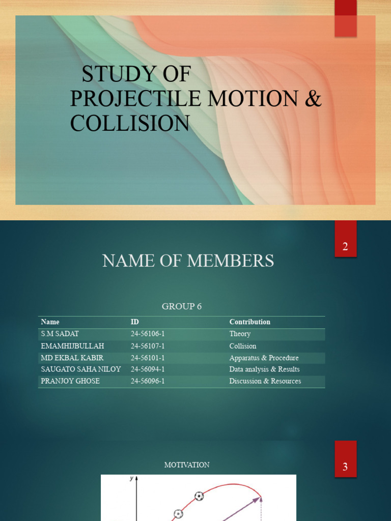 Projectile Motion and Collision Analysis | PDF | Momentum | Collision