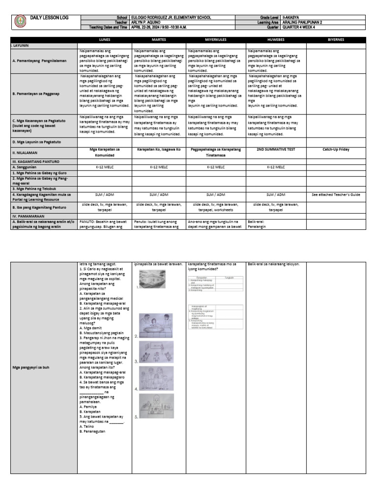 Q4 Week4 DLL Ap2 | PDF