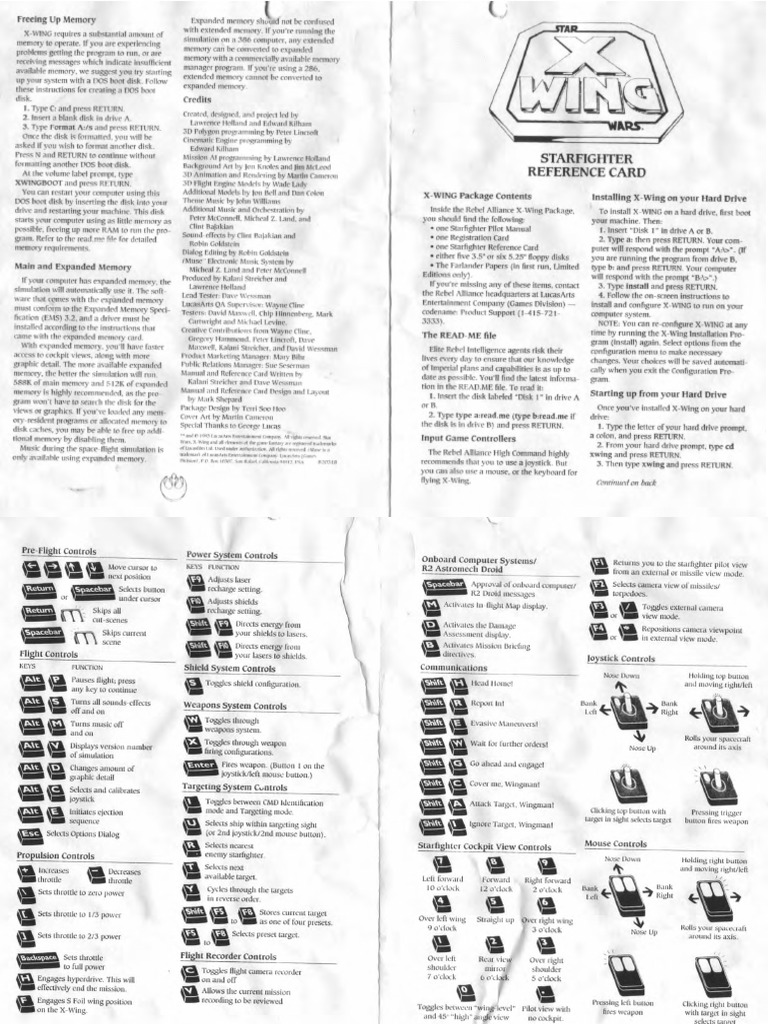 Star Wars X-Wing - Quick Reference Card | PDF Star Wars X-Wing - Quick Reference Card | PDF