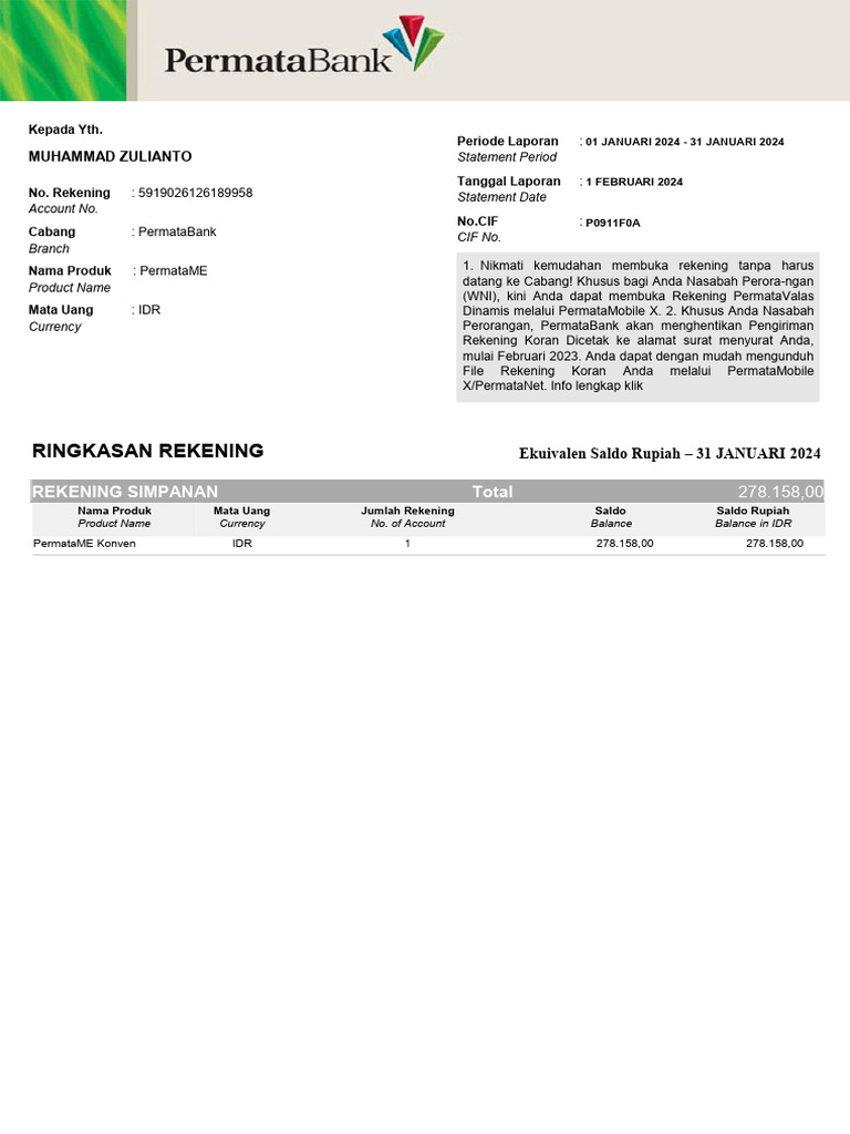 PB Statement Casa Feb23 PR | PDF