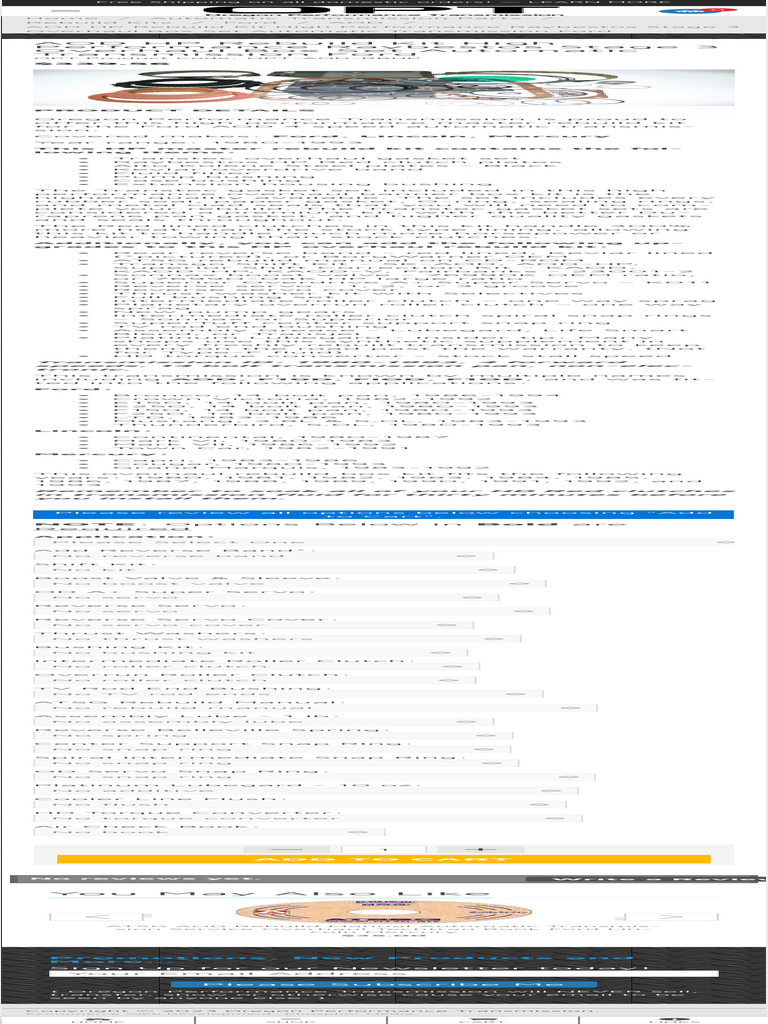 AOD HP Rebuild Kit High Performance Raybestos Stage 3 Overhaul Box Set ...