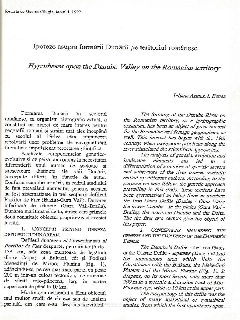 Revista de Geomorfologie Nr. 1 1997 P. 113 128 | PDF