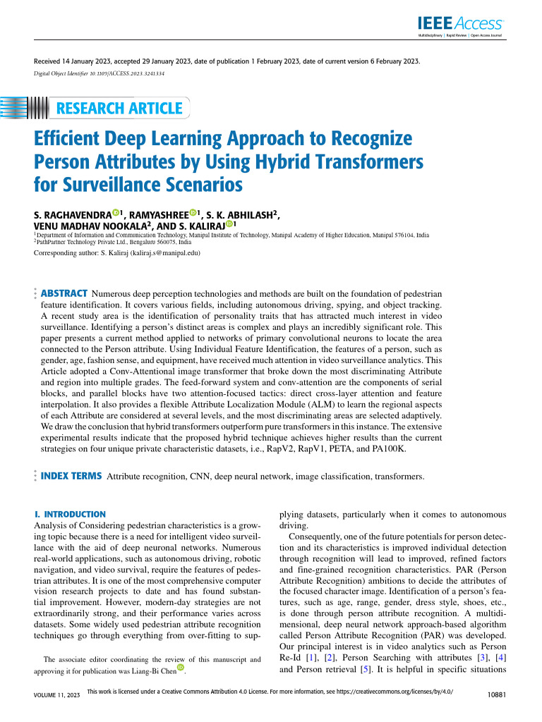 2023efficient Deep Learning Approach To Recognize Person Attributes by ...