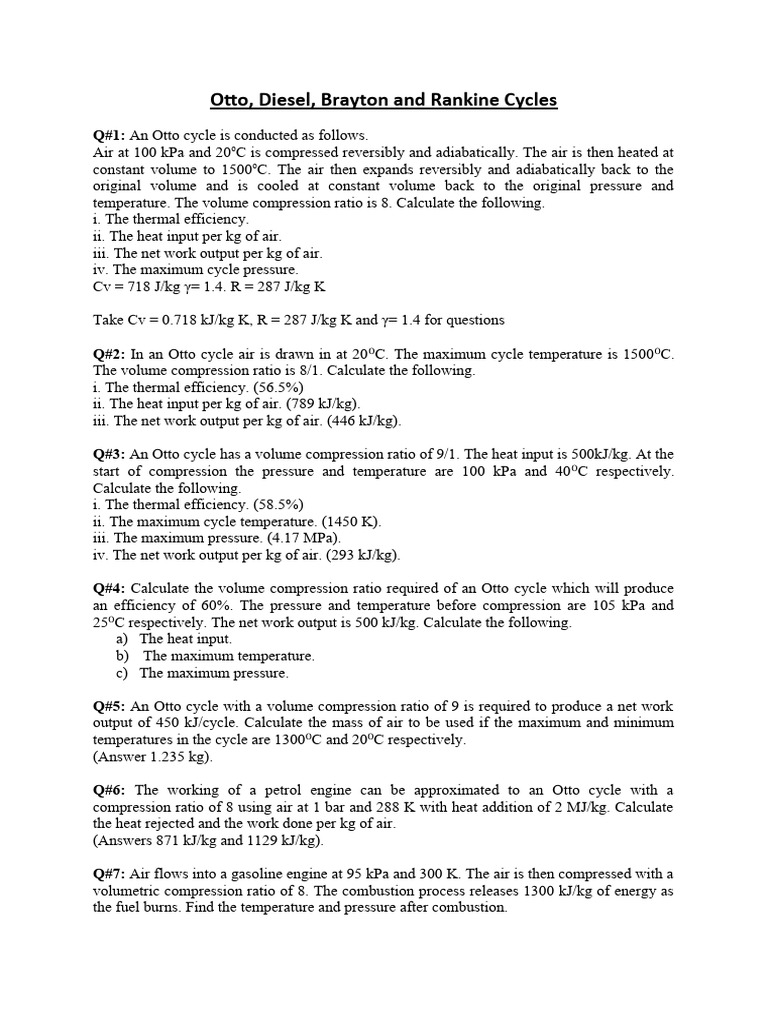 Fluid Mechanics Questions | PDF | Steam | Diesel Engine