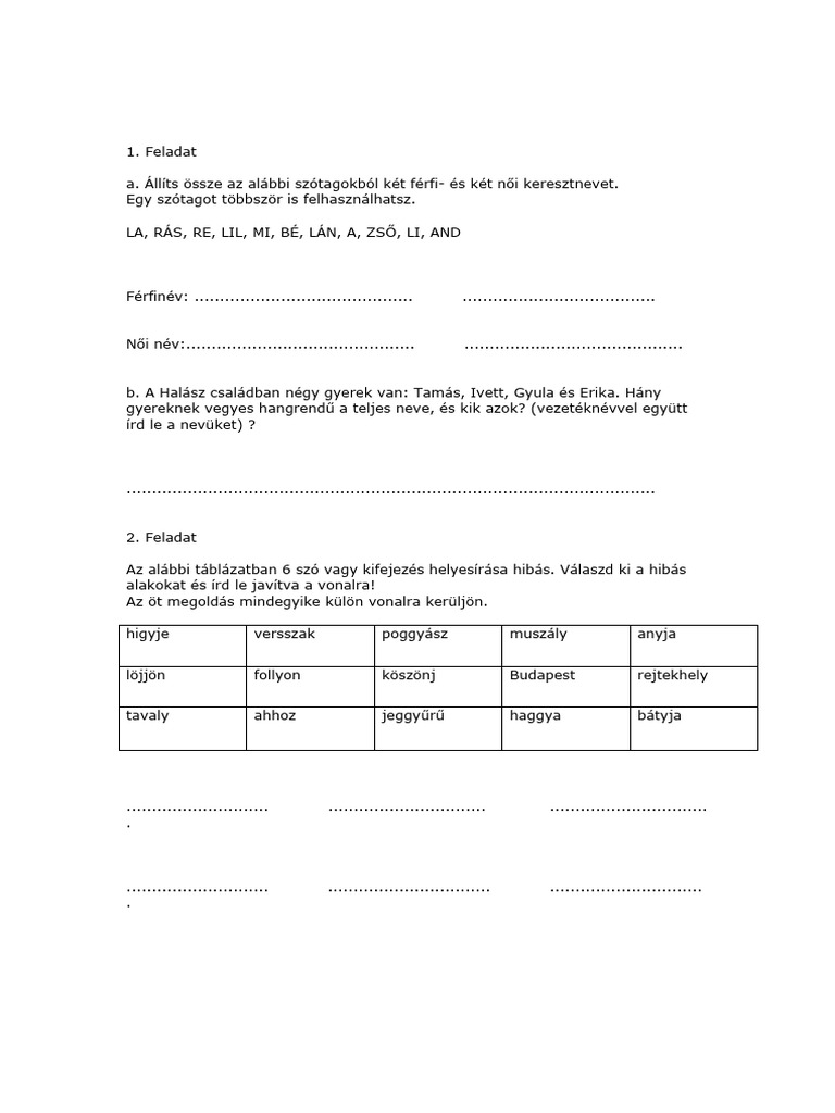 Dolgozat Hangrend | PDF