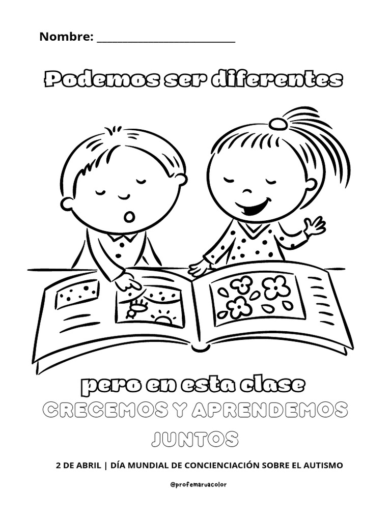 Autismo Fichas para Colorear | PDF