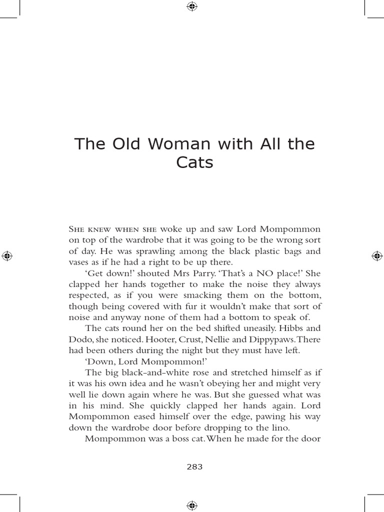 The Old Woman and Her Many Cats | PDF | Cats