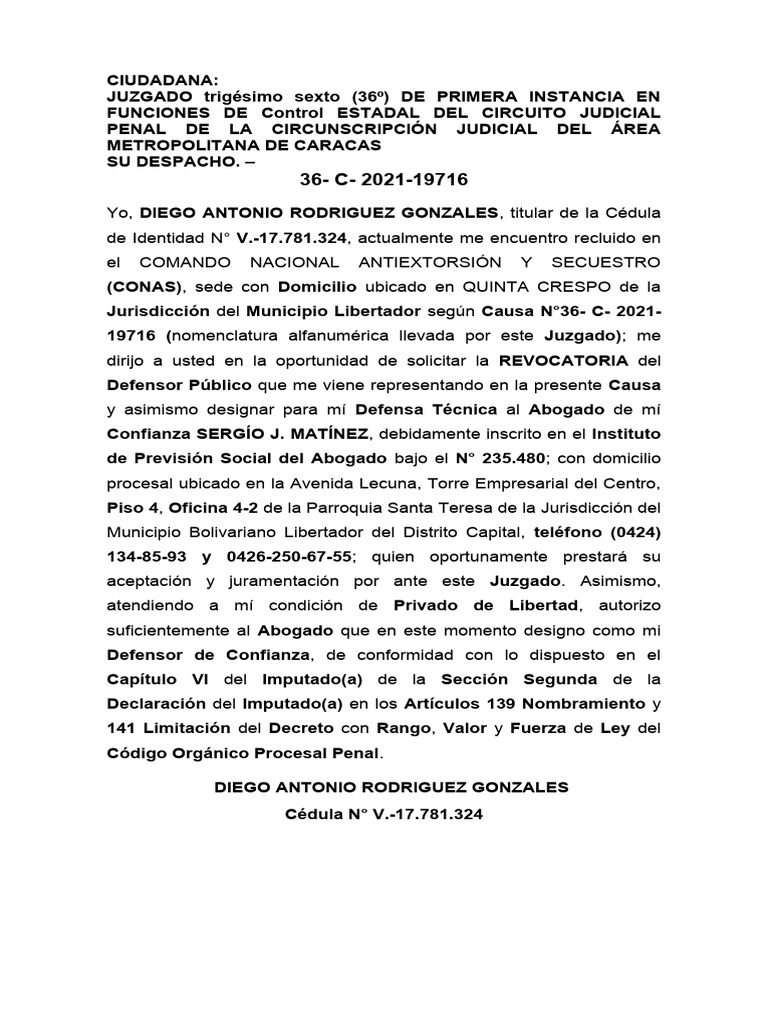Nombramiento Caso Diego Neglis | PDF | Documento de identidad | Policía