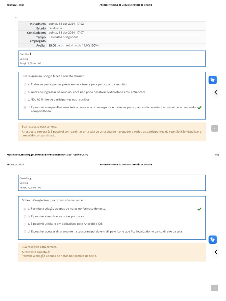Atividade Avaliativa Do Módulo 4 | PDF | Programas | Informática