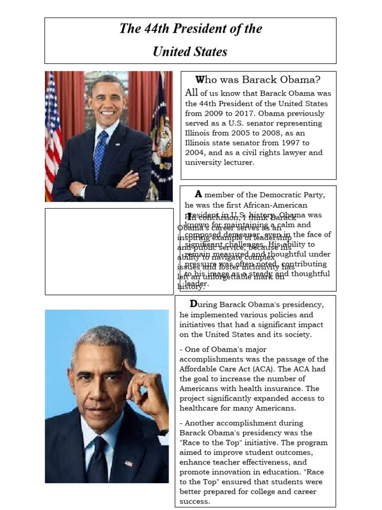 Barack Obama | PDF | Career & Growth | Self-Improvement