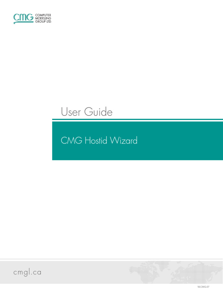 CMG 2018 Hostid Wizard User Guide | PDF | Computer File | License