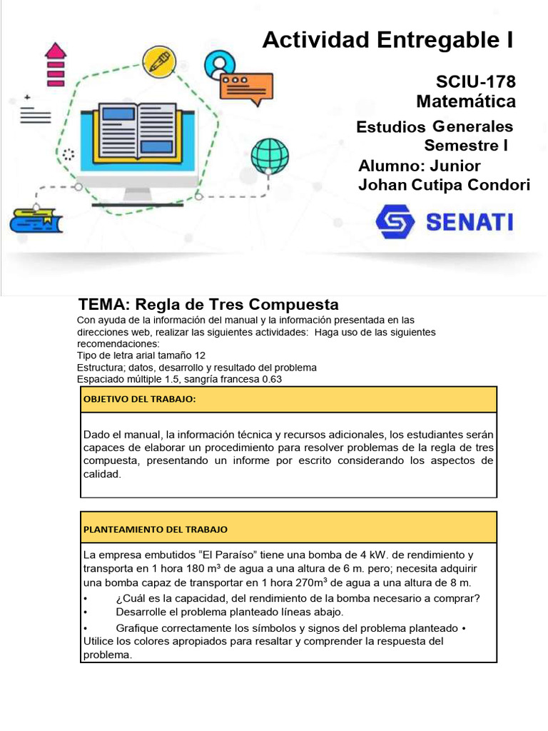 Actividad Entregable MAT 01 | PDF