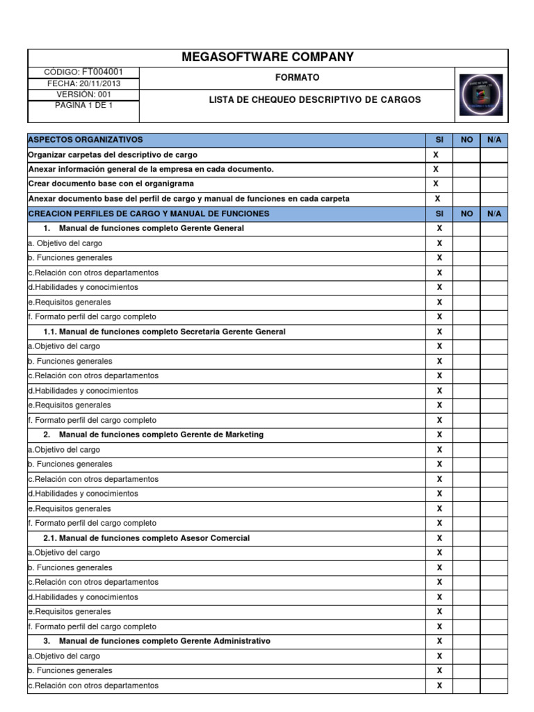 Lista de Chequeo | PDF | Business