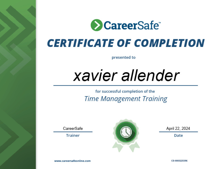 Kami Export - Careersafe Time | PDF