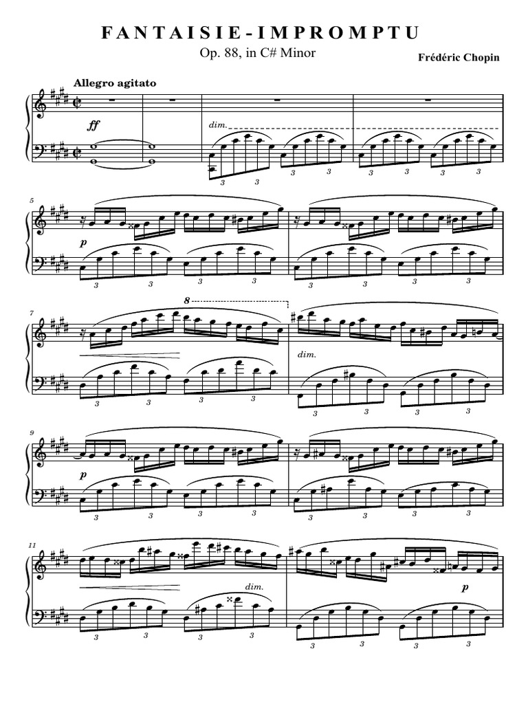Fantasie-Impromptu - Chopin | PDF | Musical Compositions | Musical Forms