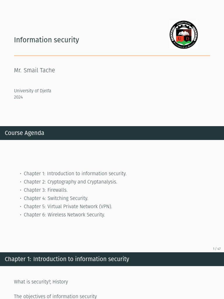 Chapter 1 Information Security Pdf Information Security Security