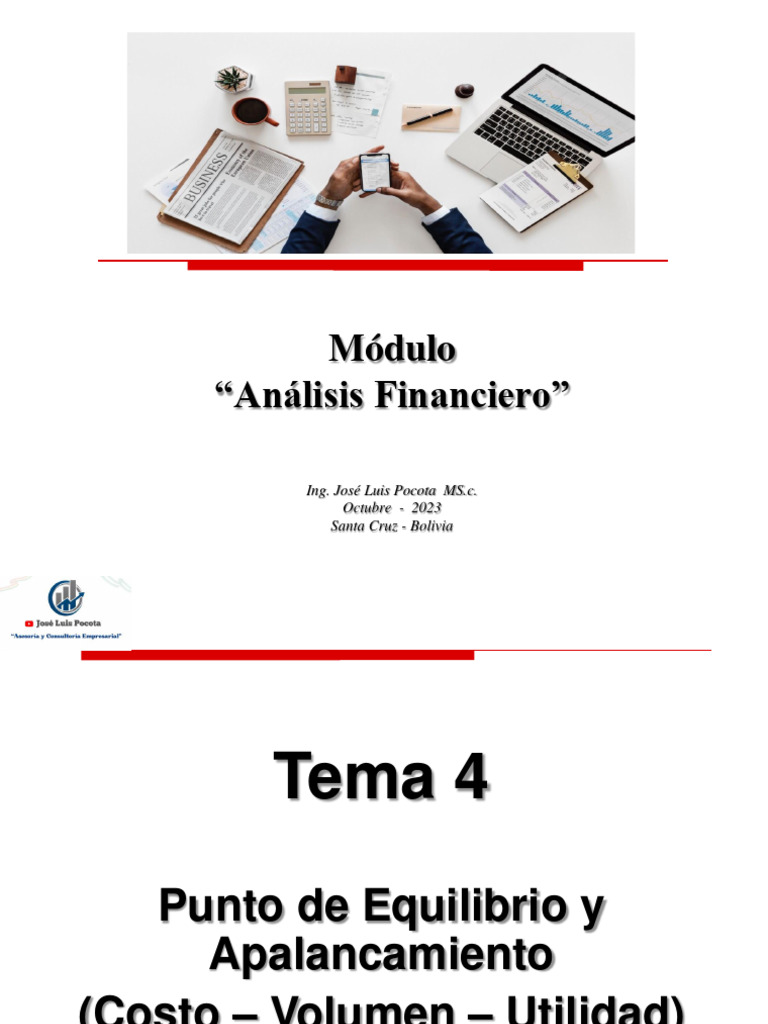 Unidad IV (Punto de Equilibrio) | PDF | Apalancamiento (Finanzas) | Ciencias económicas